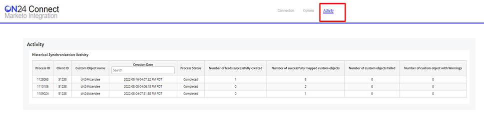 Data Integration Setup Instructions When Using Marketo Registration Option 2 – ON24