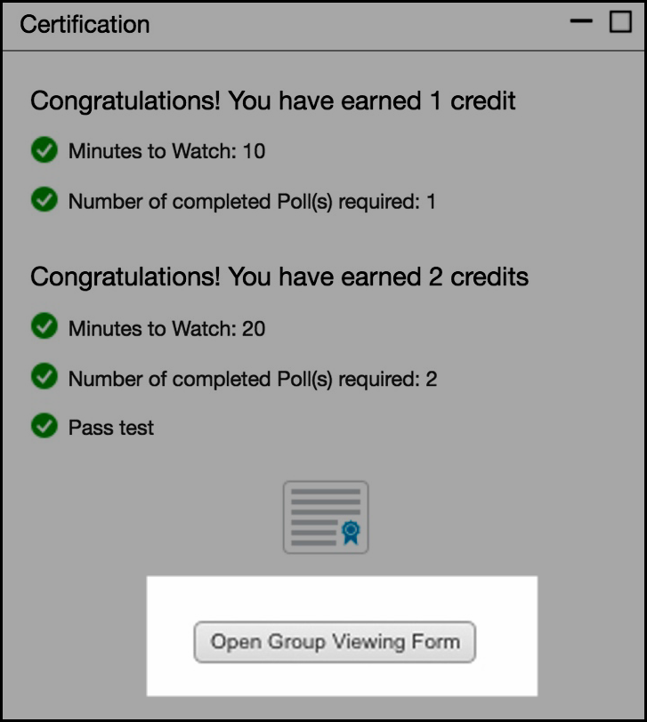 Earn Certification Tool – ON24